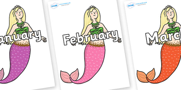 Months of the Year on Second Sister (teacher made) - Twinkl