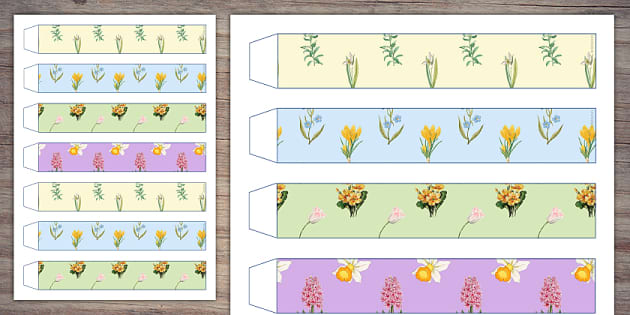 Spring Flowers Paper Chains | Twinkl Party (teacher made)