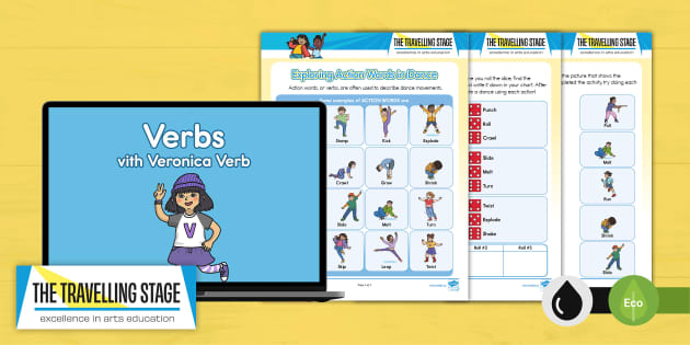 FREE Exploring Action Words in Dance Activity and PowerPoint