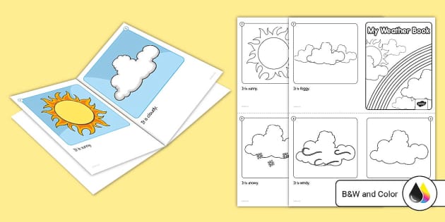 My Weather Book Early Emergent Reader Printable Book