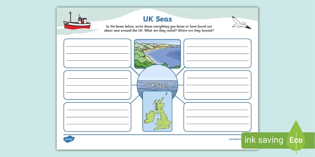 * NEW * UK Seas Mind Map (teacher made)