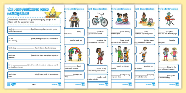 Practicing the Past Continuous Tense (Hecho por educadores) Practicing the Past Continuous Tense (Hecho por educadores)