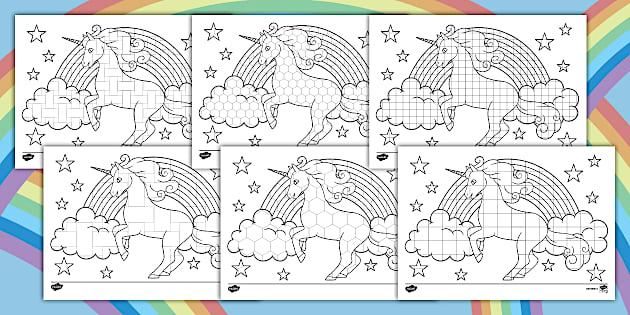 mosaic colouring pictures