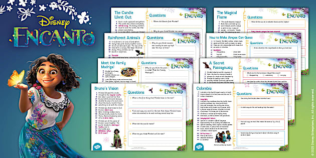 Encanto: 60-Second Reads Activities (teacher made) - Twinkl