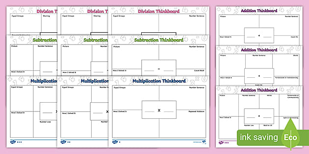Four Operations Thinkboard Differentiated Activity Pack Four Operations Thinkboard Differentiated Activity Pack