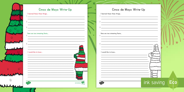 Cinco de Mayo Write-Up Activity (teacher made)