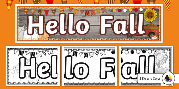 Fall Vintage Theme Banner