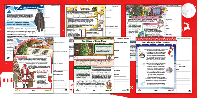 UKS2 The Christmas Comprehension Collection - Twinkl