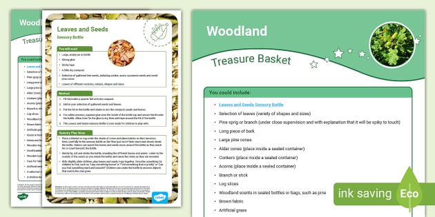 Woodland Treasure Basket Ideas | Treasure Baskets | Sensory