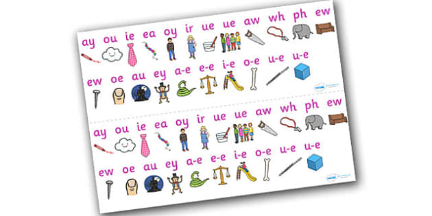 Phase 5 Sound Strips (teacher made) - Twinkl
