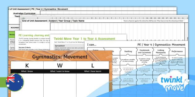 Move PE Year 4 Gymnastics: Movement Assessment Pack - Twinkl