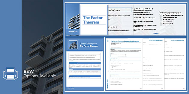 👉 The Factor Theorem Resource Pack | A Level Maths | Beyond