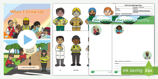 PSED When I Grow Up Adult Input Plan and Resource Pack