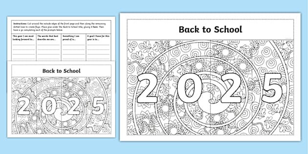 Back to School Editable Flapbook - Twinkl