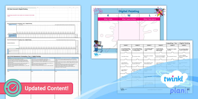 Computing: Digital Painting: Year 1 Assessment Pack - Twinkl
