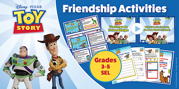 Toy Story: Friendship Activity Pack for 3rd-5th Grade