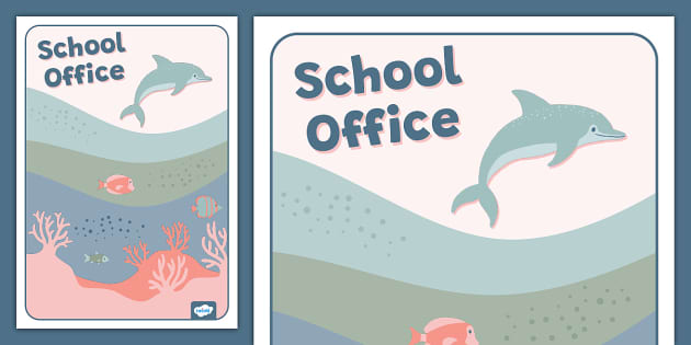 Under the Sea Themed School Office Display Poster - Twinkl