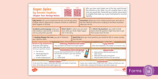 * NEW * CHAPTERS September 2022: Super Spies - Chapter Two Follow-Up