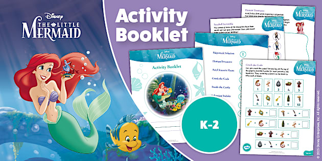 The Little Mermaid: Activity Booklet for K-2nd Grade