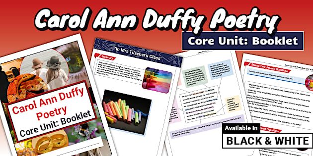 Carol Ann Duffy Poetry Core Unit: Booklet