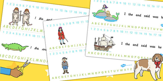 Peter Pan Combined Number and Alphabet Strips
