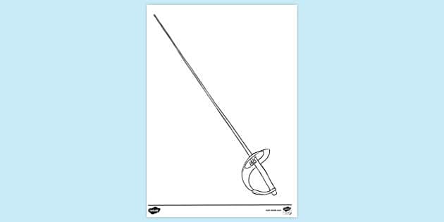 Sabre Colouring Sheet | Colouring Sheets (Teacher-Made)
