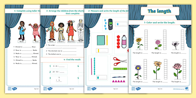 Lesson one: lengths activity sheet year 1 term 2 Maths