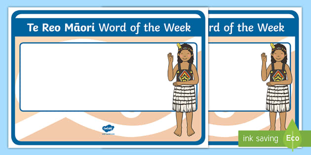 Te Reo Māori Word of the Week Display Poster (teacher made)