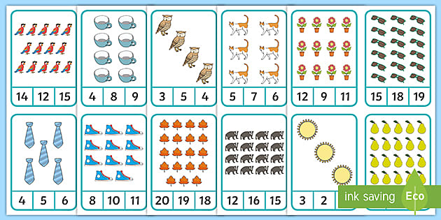 FREE Number Recognition Games 1 20 Primary Resource