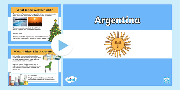 KS2 Argentina Information PPT (teacher made) - Twinkl