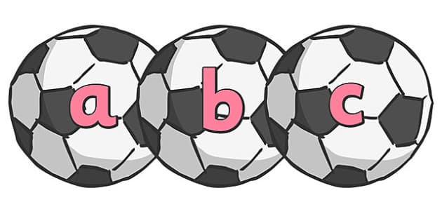 FREE! - A-Z Alphabet on Footballs (teacher made)