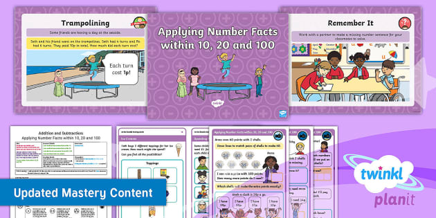 Y2 Recall And Use Number Facts PlanIt Maths Lesson 5 y2-recall-and-use-number-facts-planit-maths-lesson-5