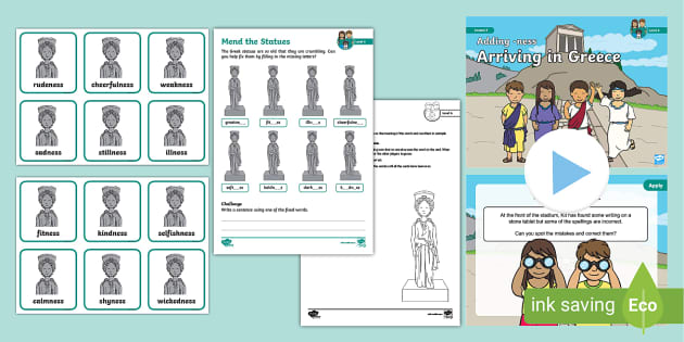 Adding -ness lesson Pack - Level 6 Week 24 Lesson 2 Lesson Pack