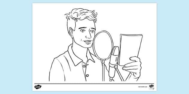 Voiceover Colouring Sheet | Colouring Sheets (teacher made)