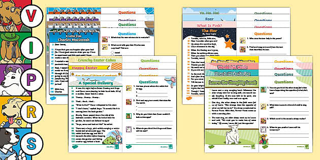 KS1 60-Second Reads March Monthly Comprehension Pack