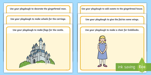 Traditional Tales Themed Playdough Mats (teacher made)