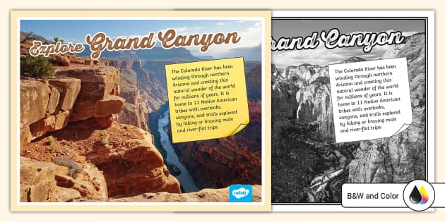 Explore Grand Canyon National Park Poster (teacher made)