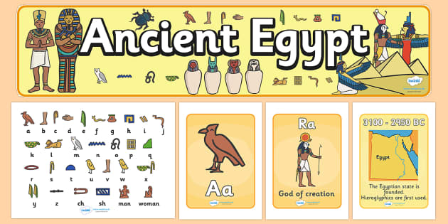 Ancient Egyptians Display Pack (teacher made) - Twinkl