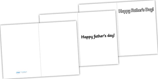 Father's day design a card template (teacher made)