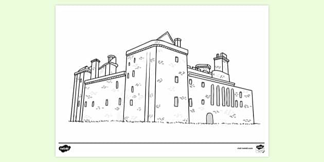 Linlithgow Palace Colouring Sheet | Colouring Sheets