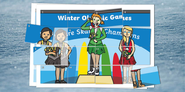 Winter Olympics - Figure Skating Medals - Sticker Puzzle