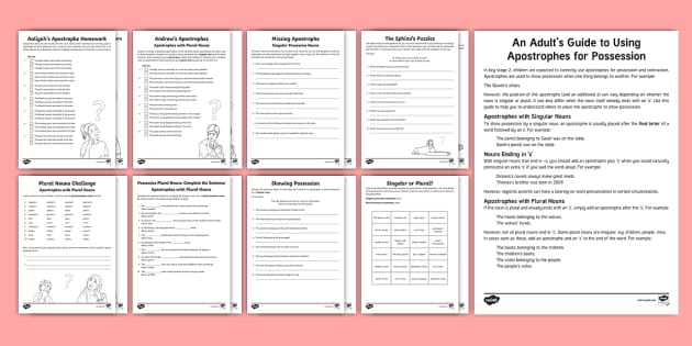 KS2 Possessive Apostrophes Activity Pack (Teacher-Made)