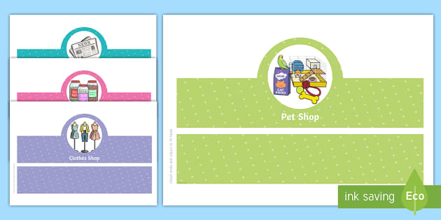 Shops Headband Oral Language Game