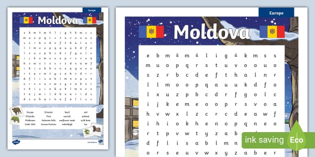 KS2 Moldova Word Search - Geography (Teacher-Made) - Twinkl
