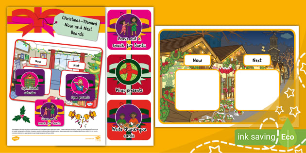 Christmas Now and Next Boards (creat de profesori) - Twinkl