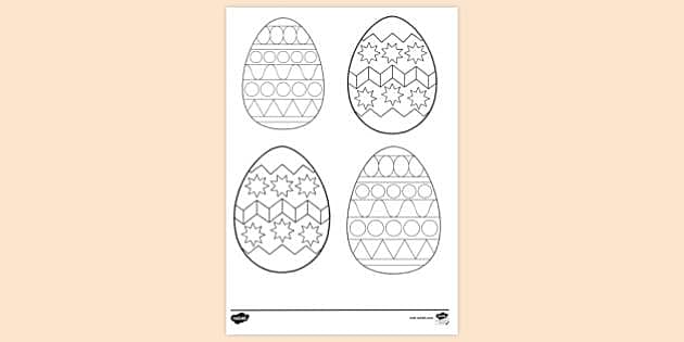 FREE! - Easter Egg Colouring Page | Colouring Sheets