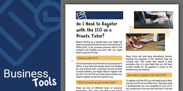 Do I Need to Register with the ICO as a Private Tutor?