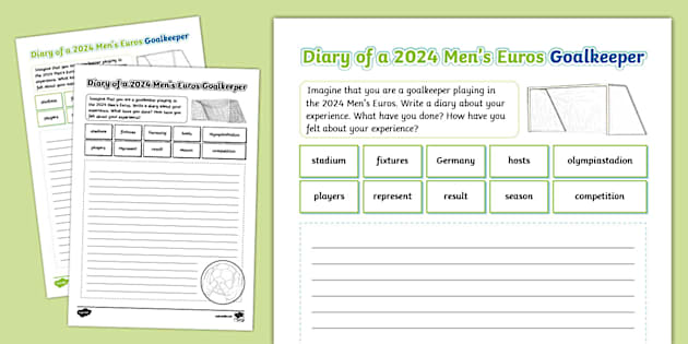 Diary of a 2024 Men's Euros Goalkeeper - Twinkl
