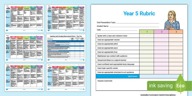 Year 5 Assessment Rubrics Pack - Twinkl
