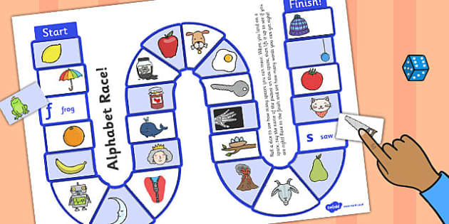 Self-Checking Alphabet Board Game | Alphabet Game